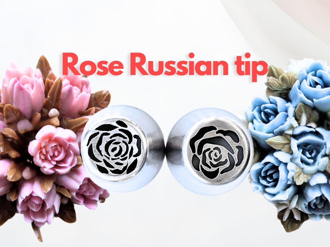 Rose Russian Piping Tips Buttercream Flowers Cake Decorating Nozzles ...