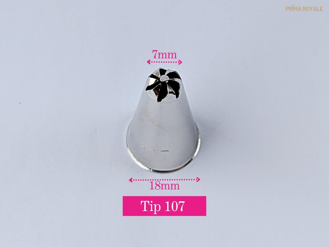Tip 107 Piping Tip Drop Flower Cake Decorating Tip Buttercream Cake Tip ...