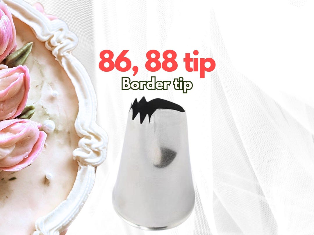 Korean Vintage Border Piping Tip 88 86 Korea Cake Decorating Nozzle - Etsy