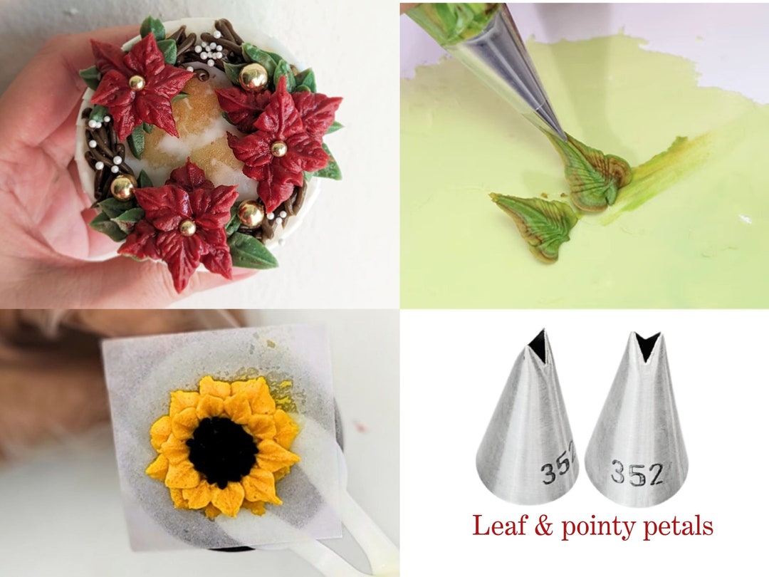 Tip 352 Leaf Piping Tip Cake Decorating Tip Buttercream Flower Cake - Etsy