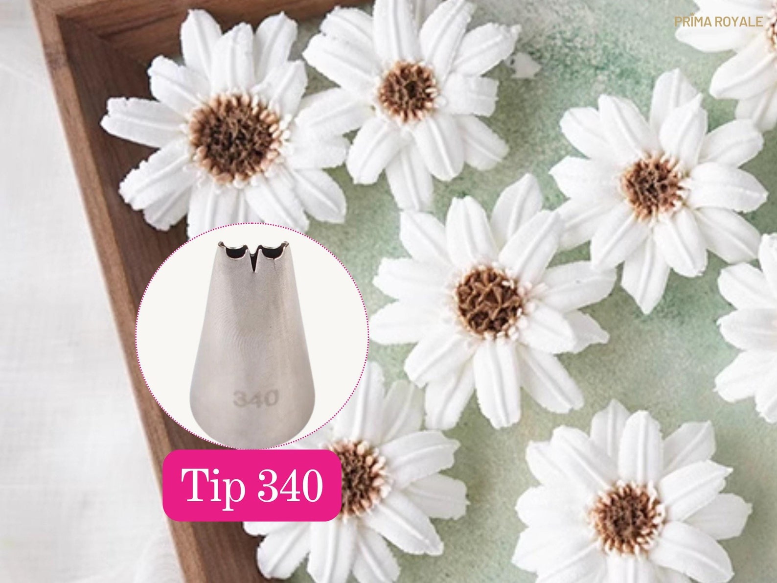 Tip 340 Daisy Succulent Piping Tip Cake Decorating Tip Buttercream ...