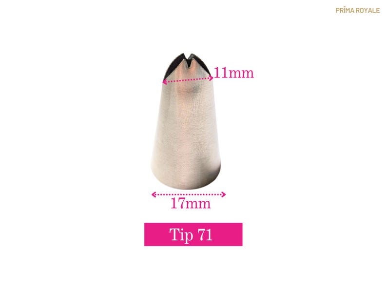 71 Leaf Ruffle Bow Piping Tip Vintage Cake Decorating Tip Buttercream ...