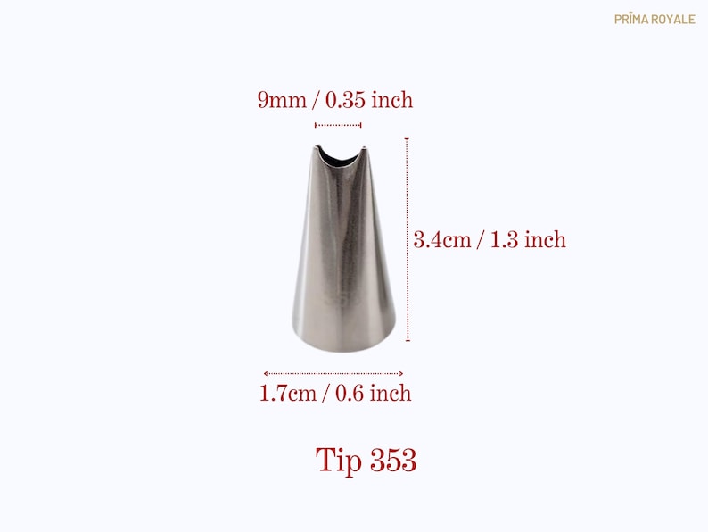 Tip PR 353 Gerbera Daisy Protea Leaf Piping Tip Cake Decorating Tip ...