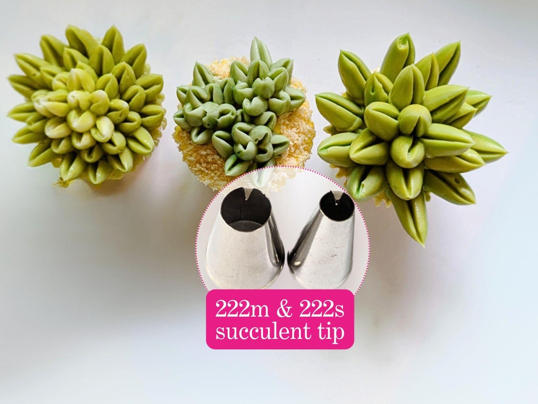Succulent Tip PR 222s 222m 222 Piping Cake Decorating Nozzle Leaf Tip ...