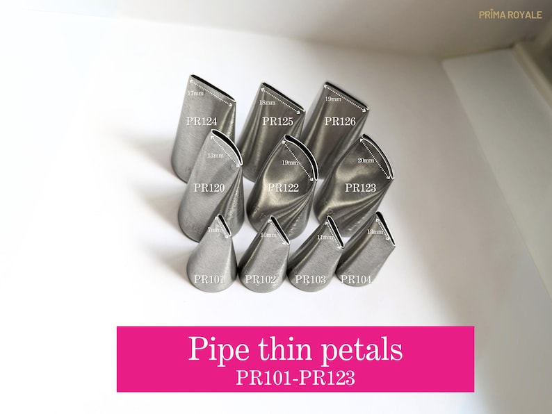 Promo! PR Thin Petal Flower Piping Tip Cake Decorating Buttercream Tip ...
