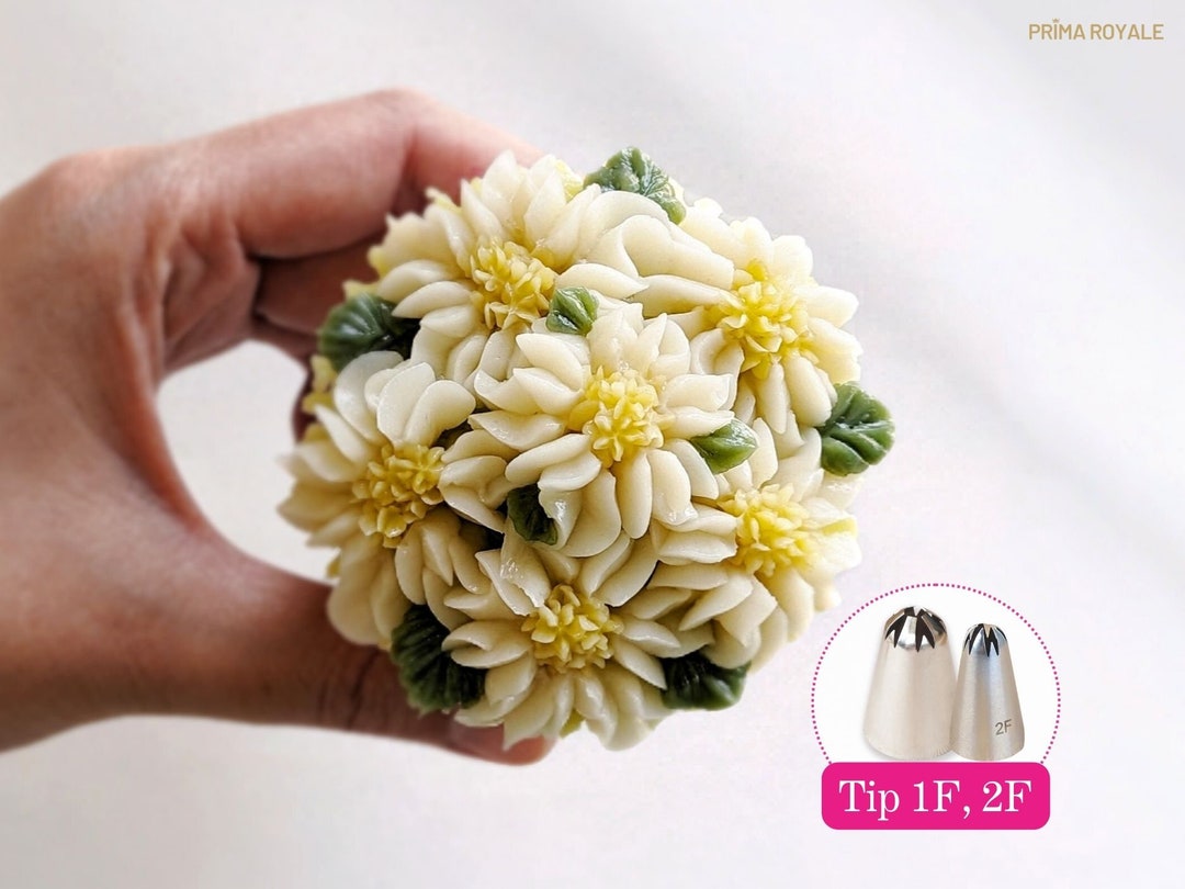 Tip 1F 2F One Step Daisy Piping Tip Cake Decorating Tip Buttercream ...
