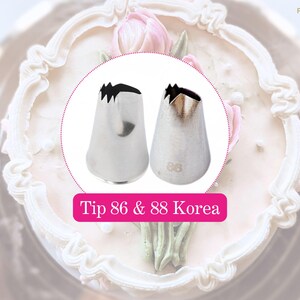 Korean Vintage Border Piping Tip 88 86 Korea Cake Decorating Nozzle - Etsy