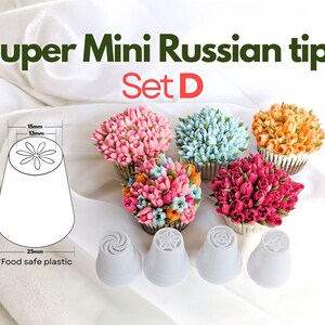 Mini Super Mini Russian Piping Tips Regular and Other Sizes Buttercream ...