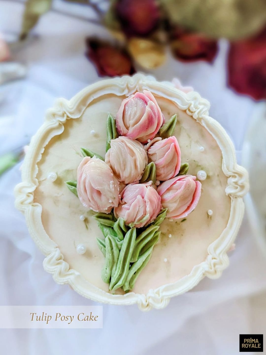 Buttercream Tutorial: Tulip Posy Cake - Etsy