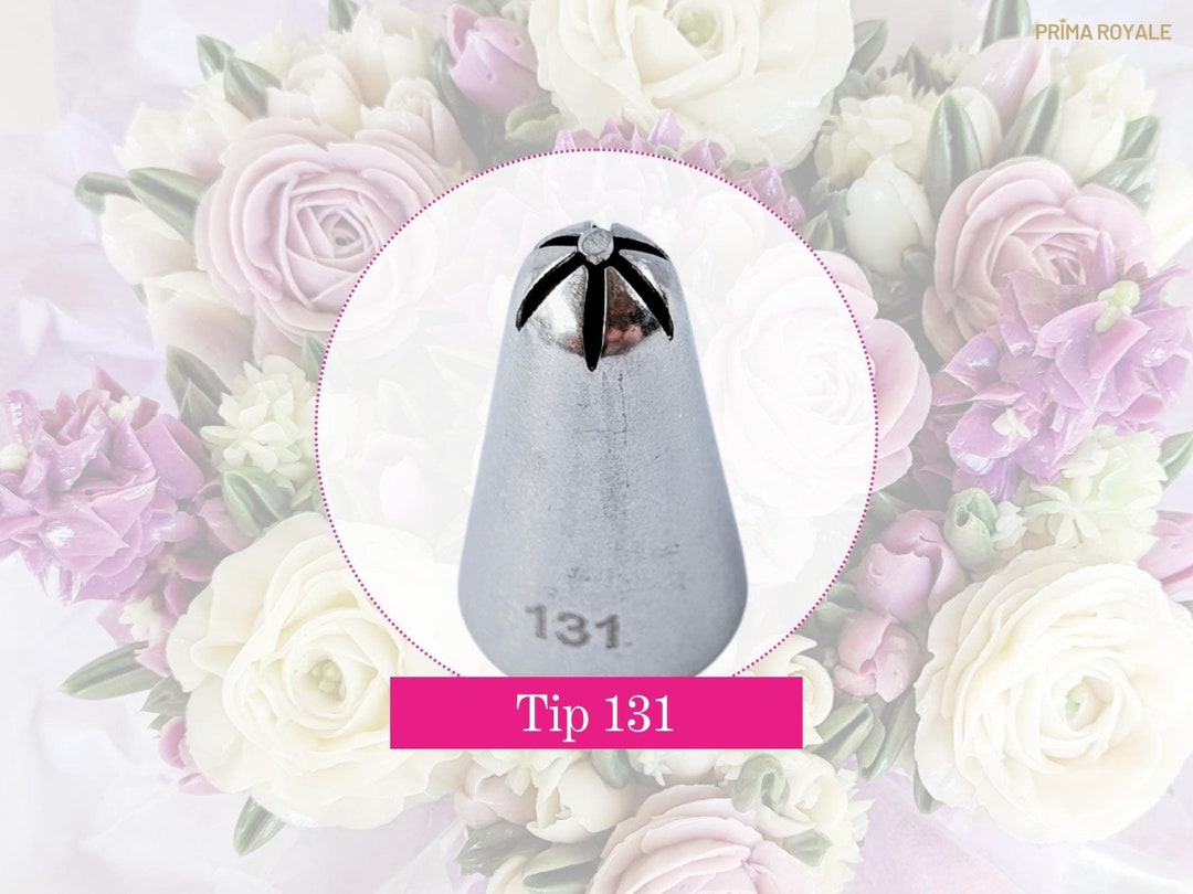 Tip 131 Piping Tip Drop Flower Cake Decorating Tip Buttercream Cake Tip ...