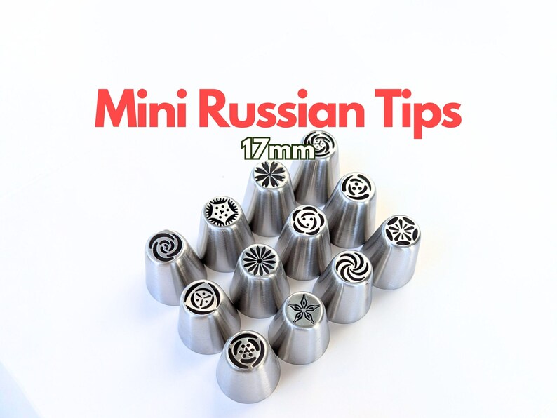 Mini Russian Piping Tips Mini-c Russian Tip Buttercream Flowers Cake ...