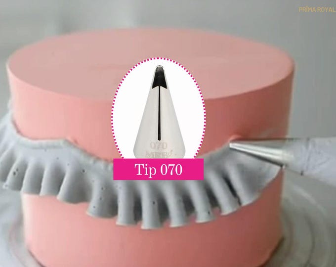 070 Piping Tip Ruffles Frills Dress Doll Cake Decorating Tip ...