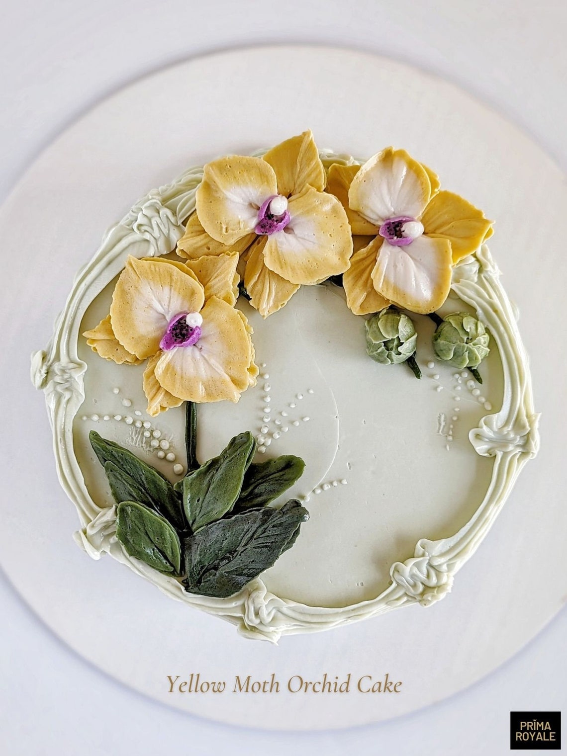 Buttercream Flower Tutorial: Yellow Moth Orchid Cake - Etsy