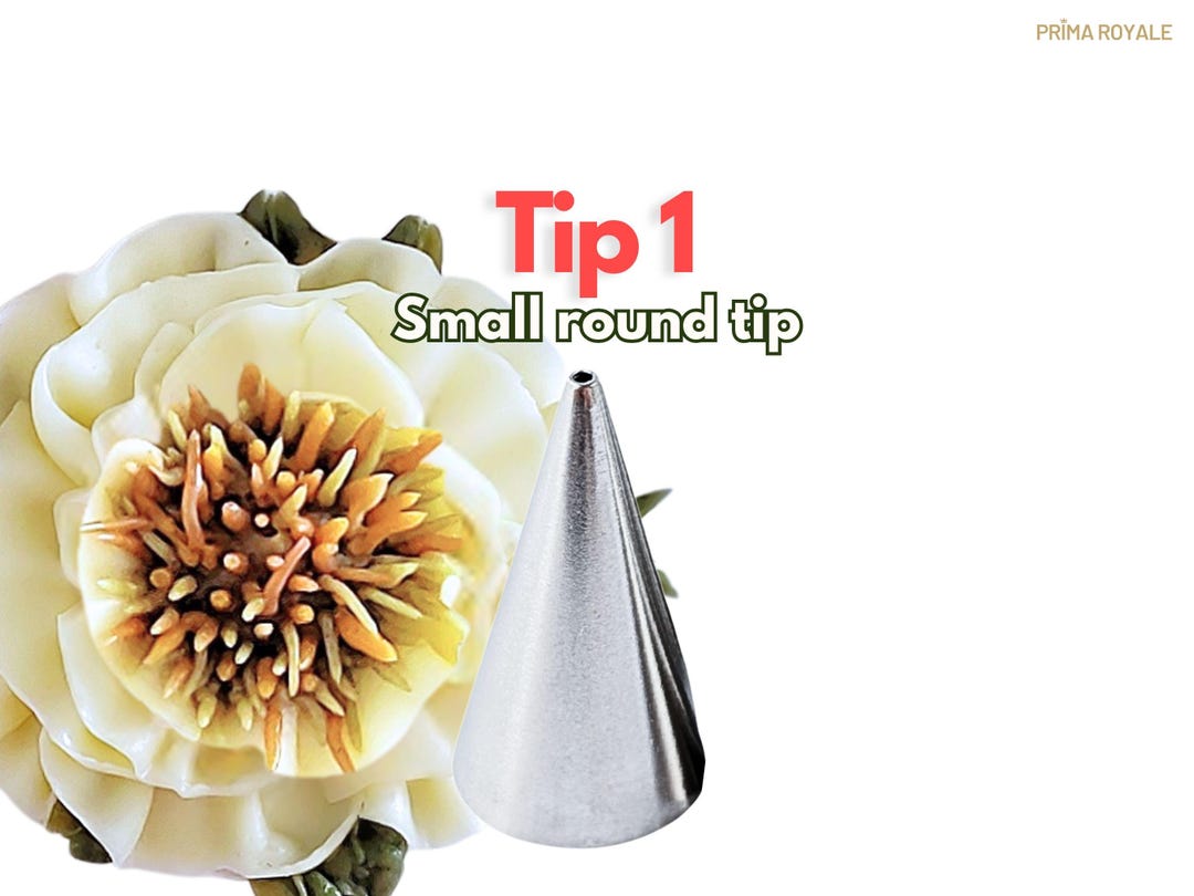 Korea Tip 1 Small Round Piping Tip, Cake Decorating Tip, Writing ...