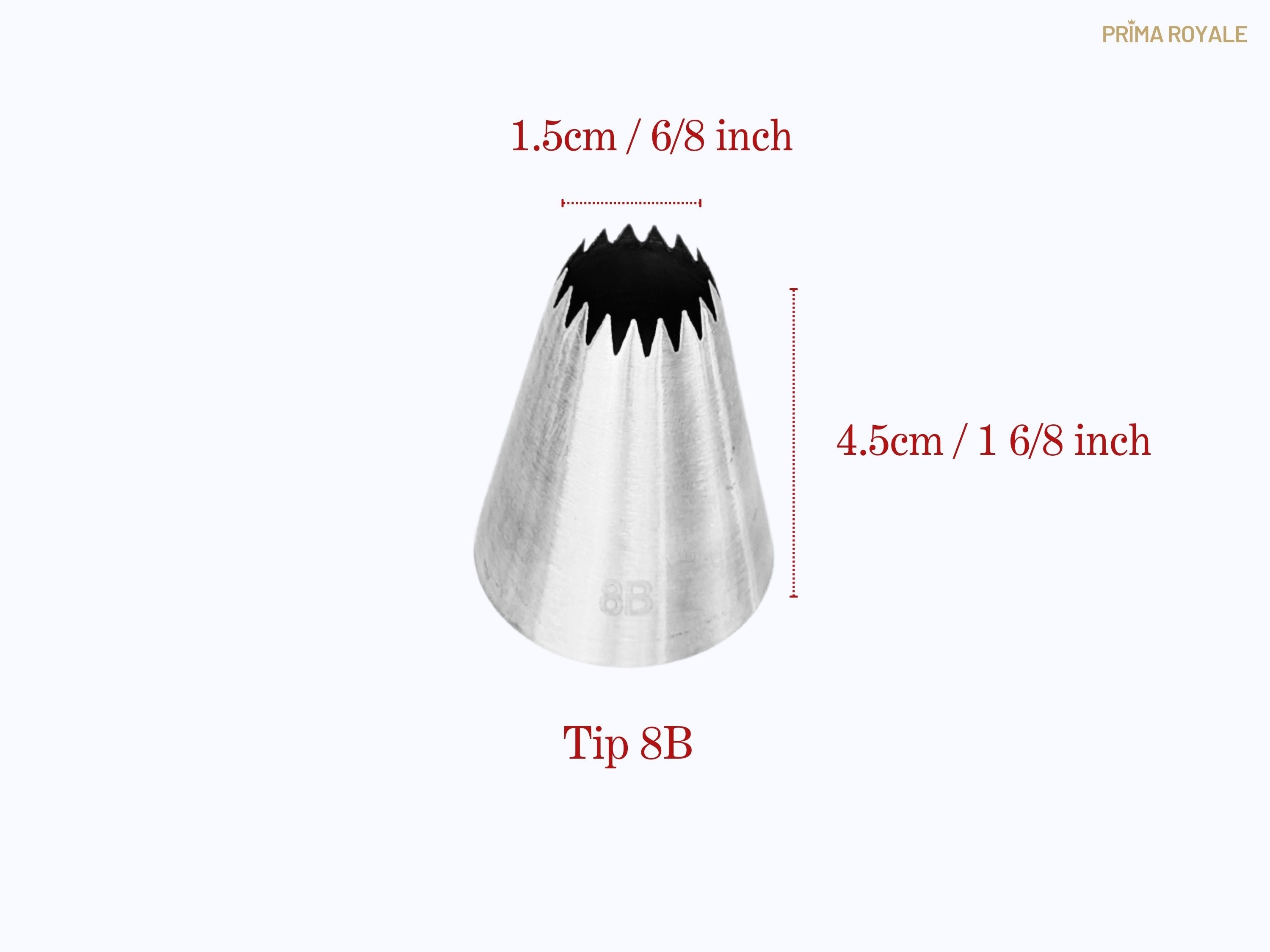 Tip 8B Large Open Star Tip Vintage Cake Cactus Cupcake Decorating Tip ...
