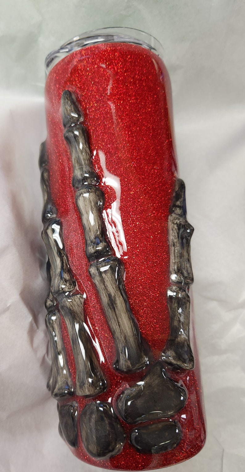Skeleton Hand 3D Stainless Steel Tumbler - Etsy