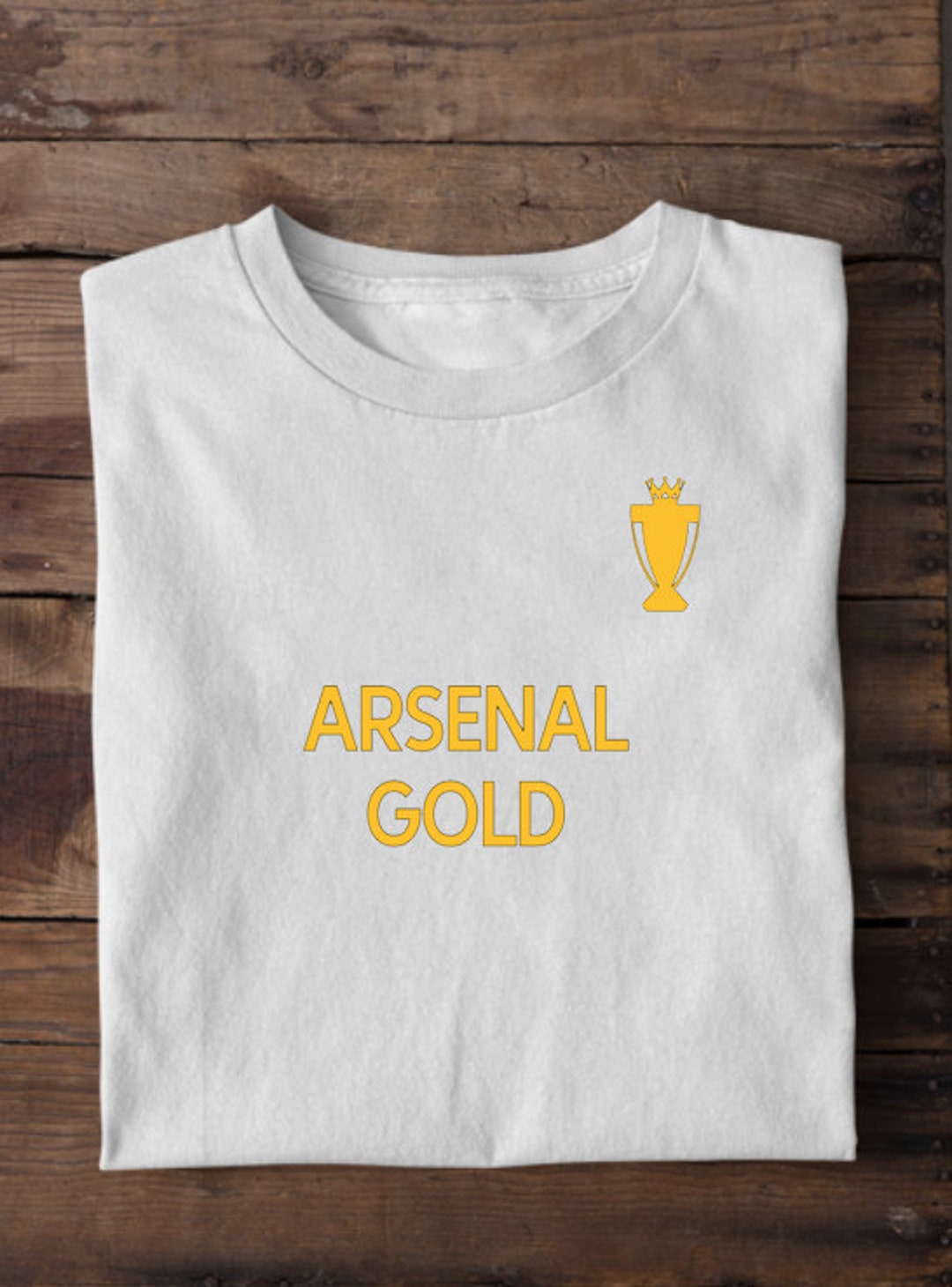 ARSENAL Invincible GOLD Theme T-shirt - Etsy