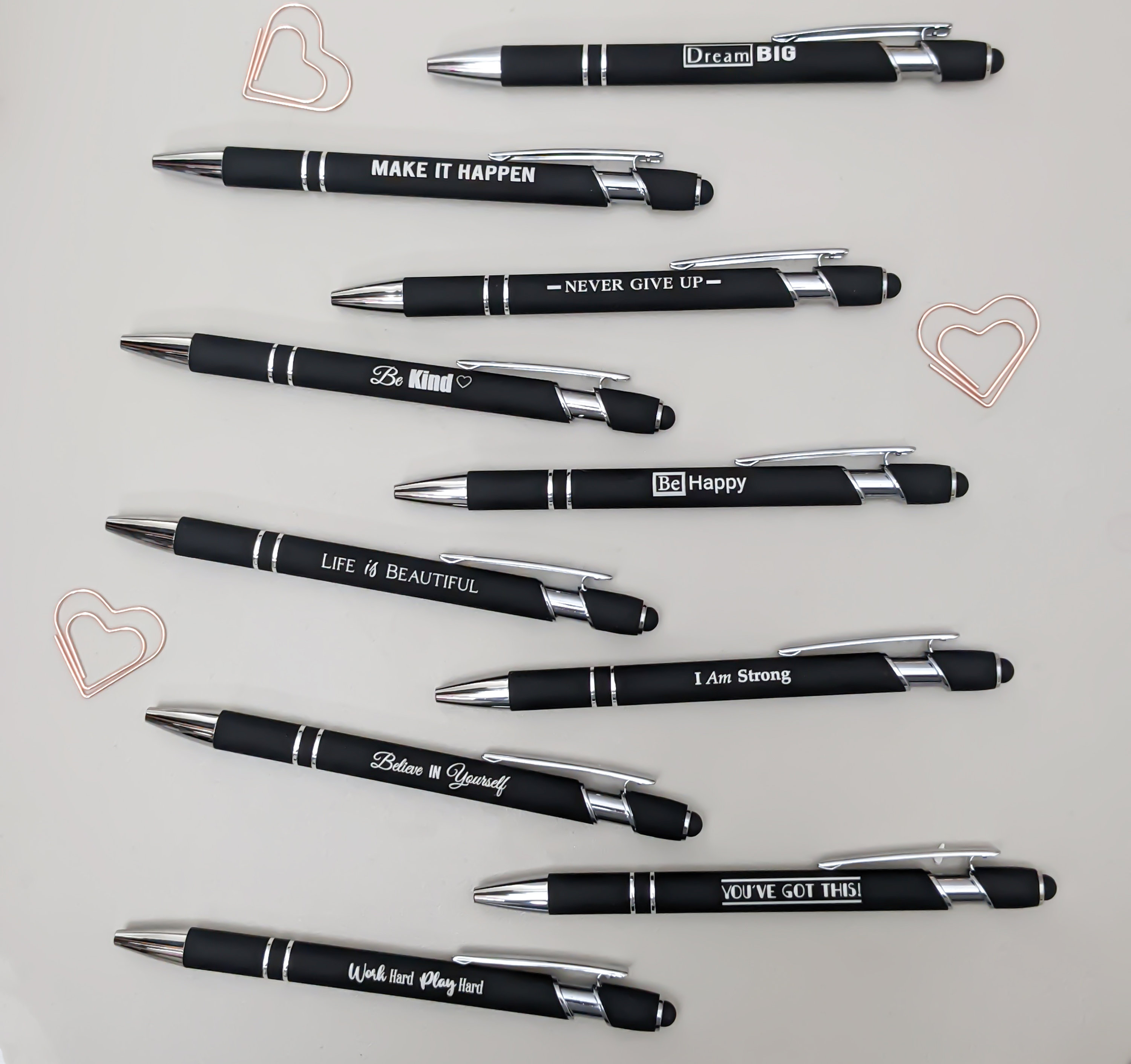 Inspirational Quotes Pen Gift Set Positivity Pens - Etsy UK