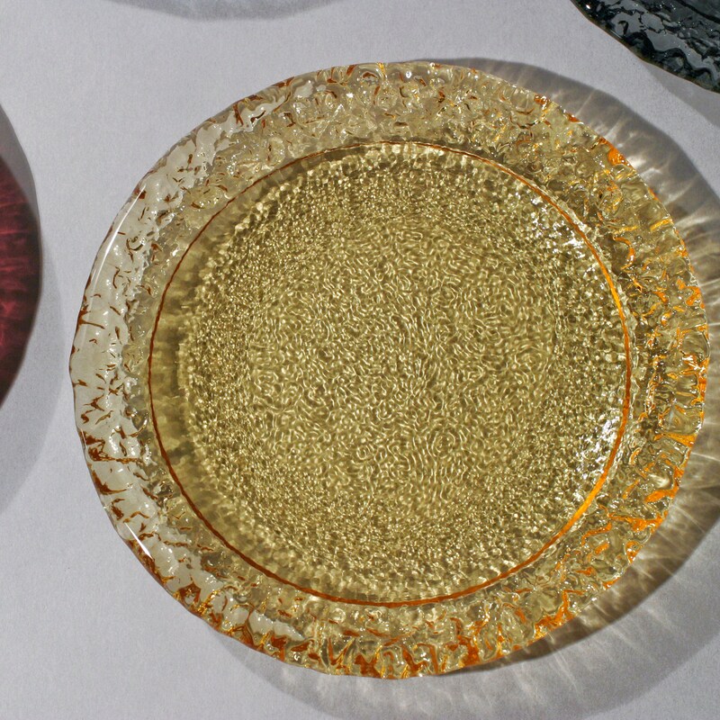 Recycled Glass Plate - Etsy