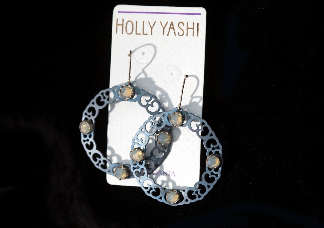 Holly Yashi Timeless Romance Regina Filagree Hoop Earrings - Etsy