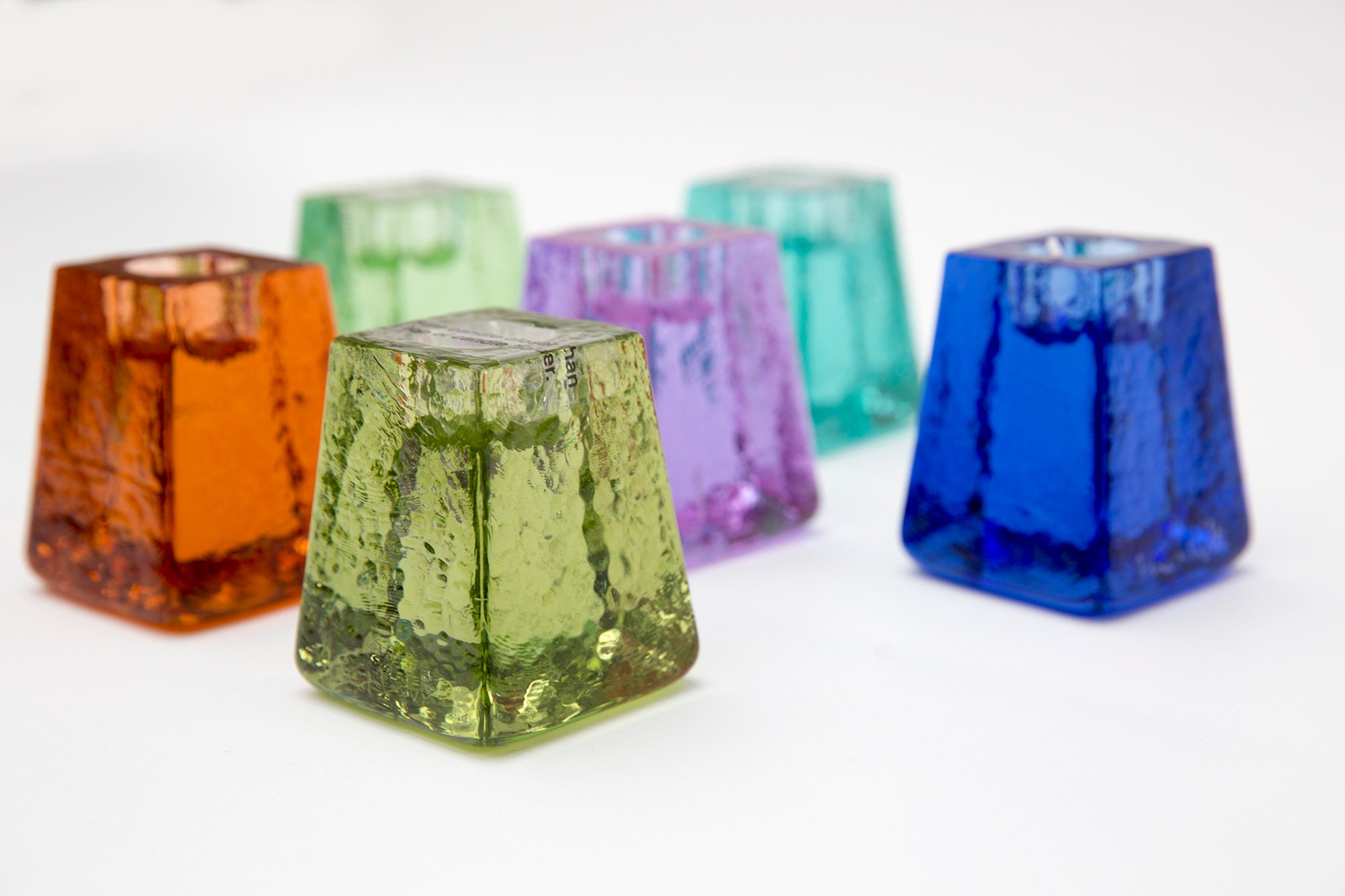 Fire and Light Glass Taper Candleholder - Small Size - Etsy