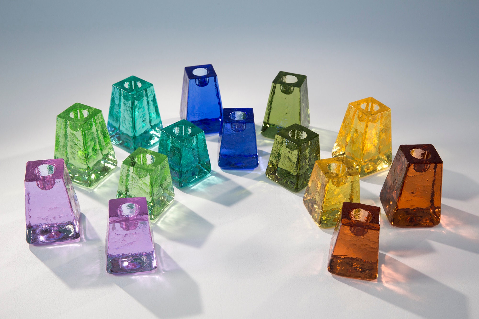 Fire and Light Glass Taper Candleholder - Small Size - Etsy