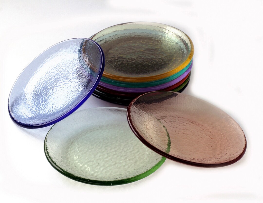 Fire & Light Glass Dinner Plate - Etsy