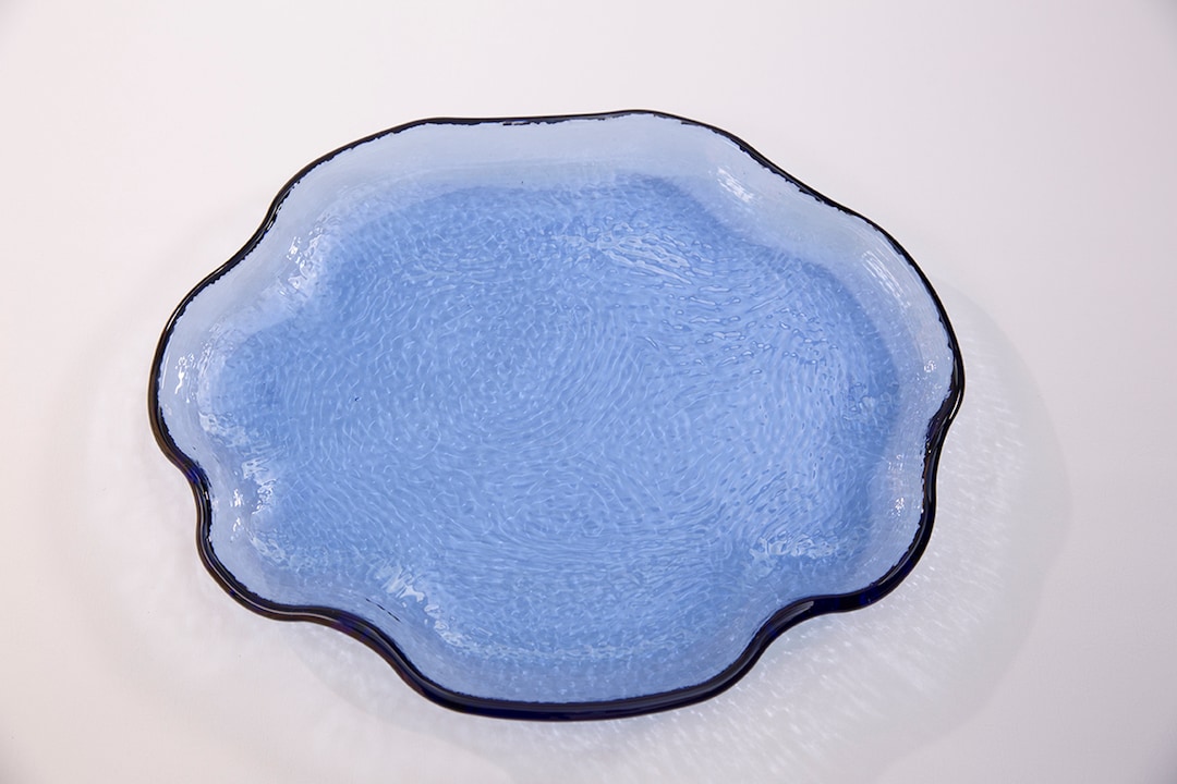 Fire & Light Glass Water Lily Platter - Etsy
