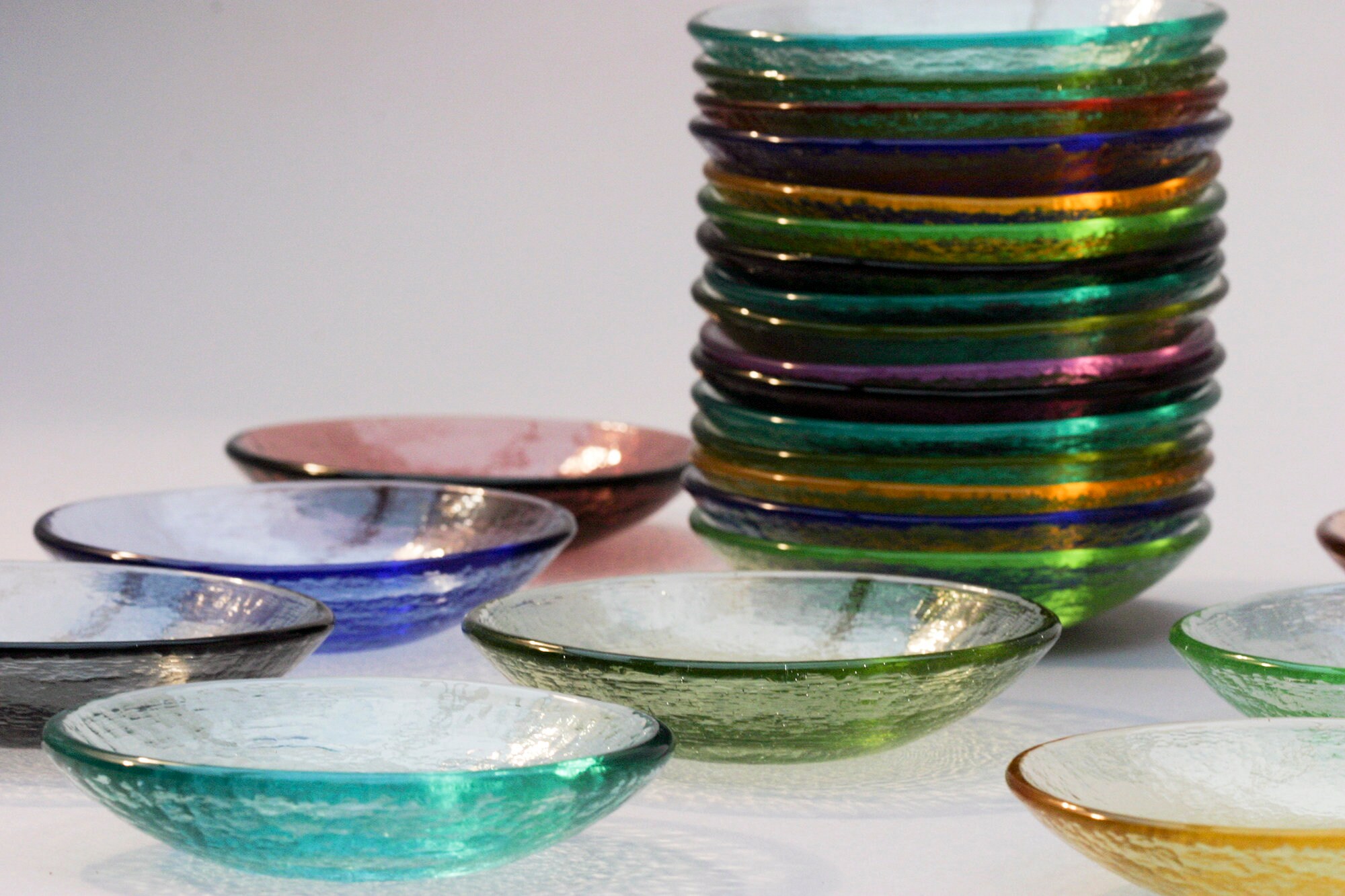 Fire and Light Glass Dipping Dish - Etsy