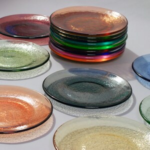 Fire & Light Glass Dinner Plate - Etsy