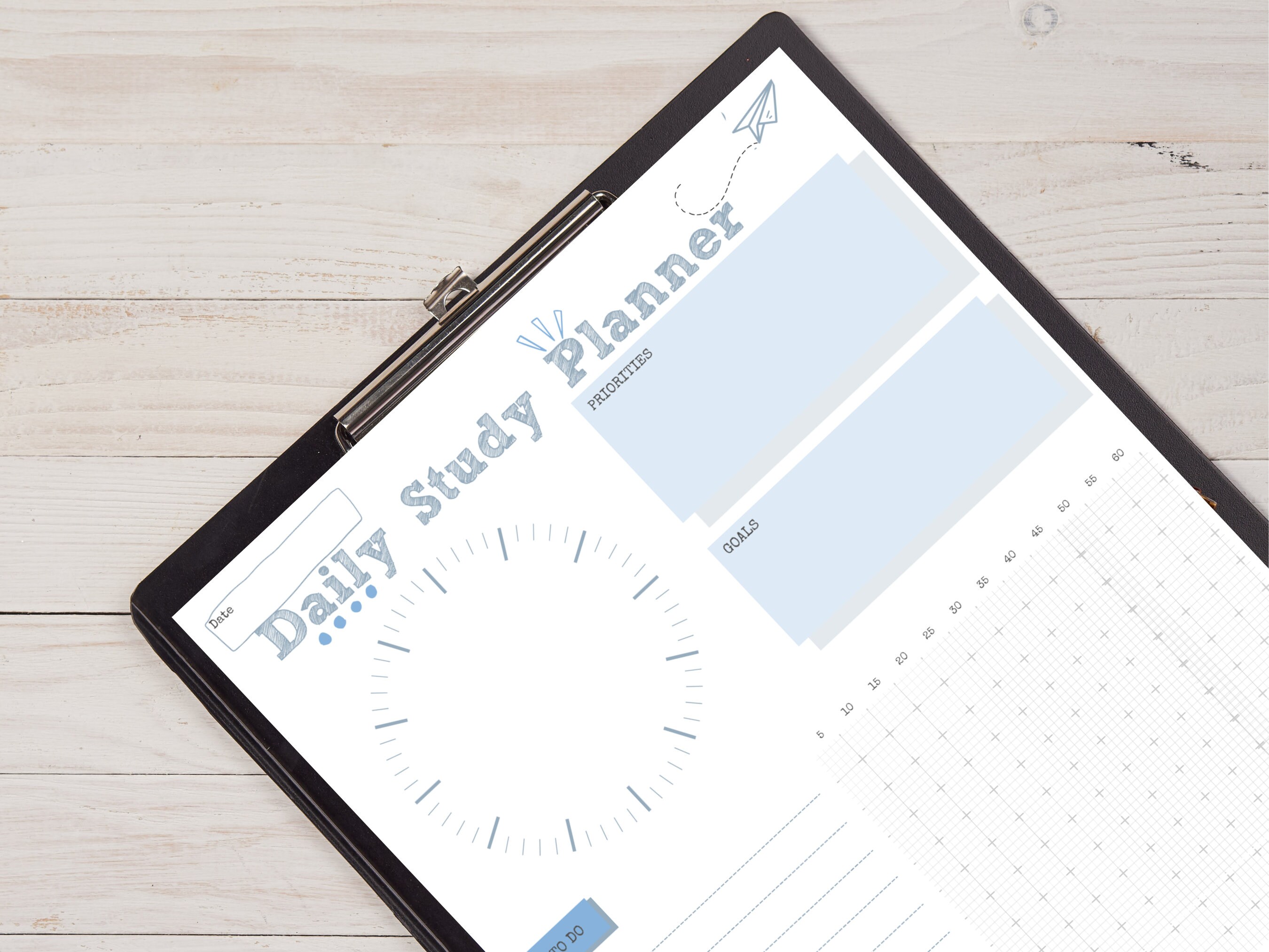 Study Plan Printable, Study Guide, Daily Study Planner Template ...