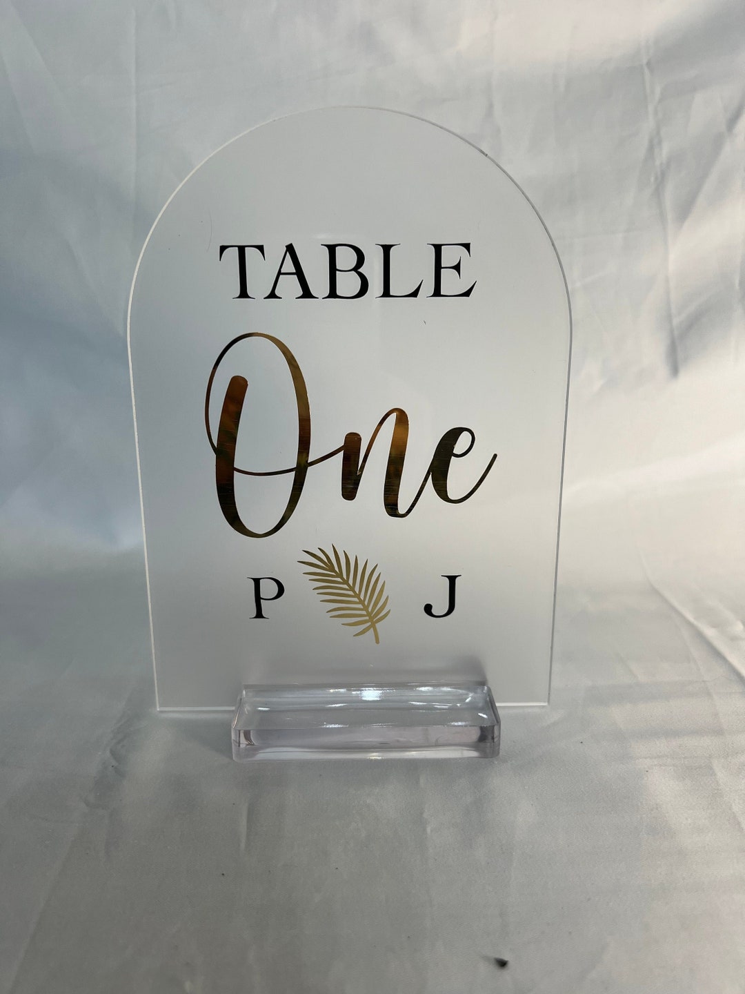 Custom Acrylic Wedding Table Numbers With Stand Included Clear or ...