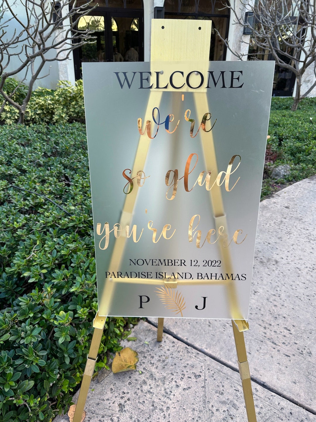 Acrylic Wedding Welcome Sign | Clear or Frosted Acrylic | Welcome Sign ...