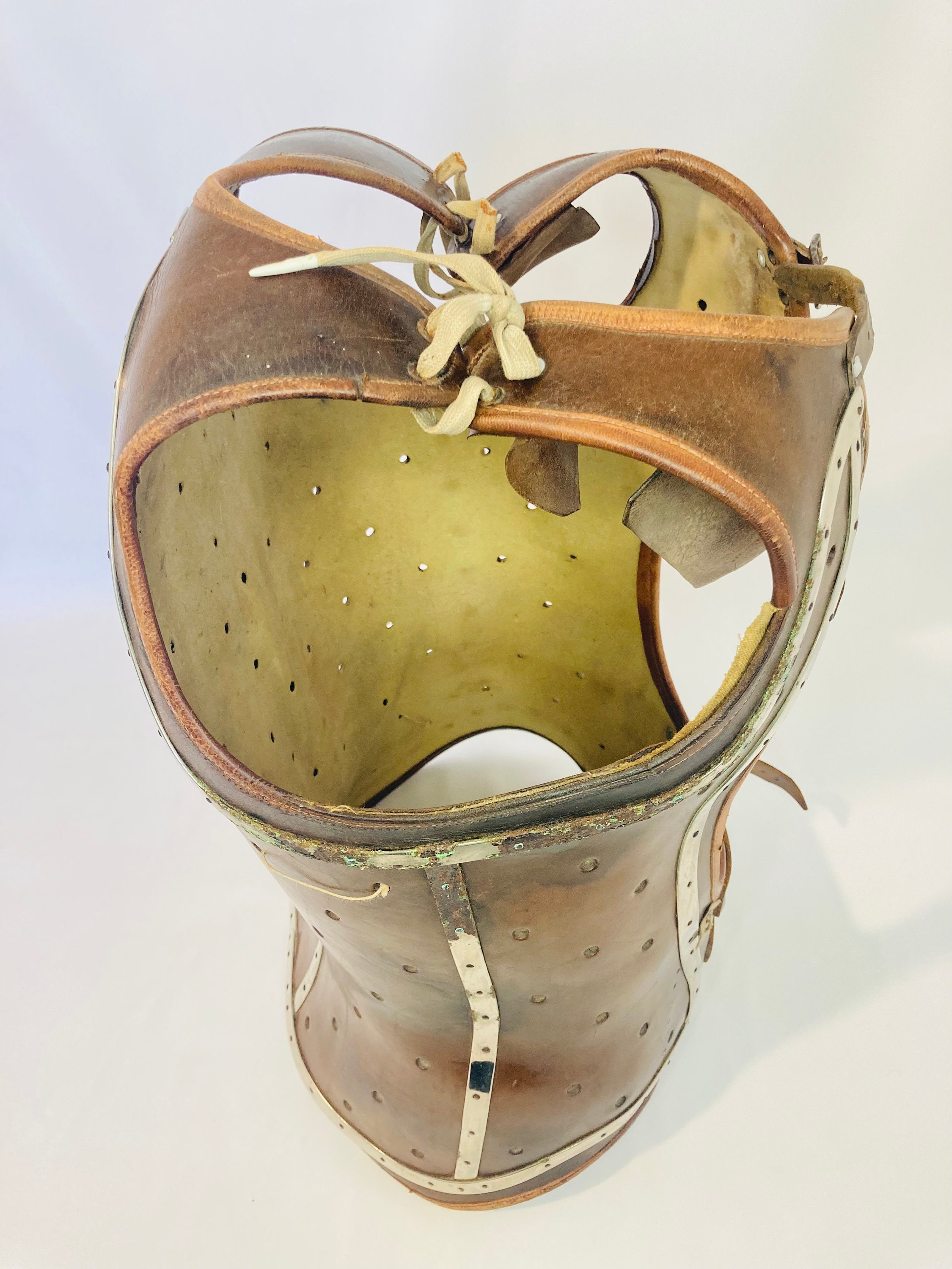 1800s Antique Leather Back Brace Scolioses Corset Polio Brace Medical ...
