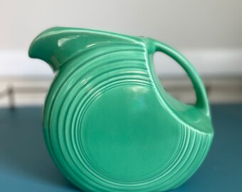 Drinkware Disc Water Jug in Original GREEN Vintage Fiesta Fiestaware ...
