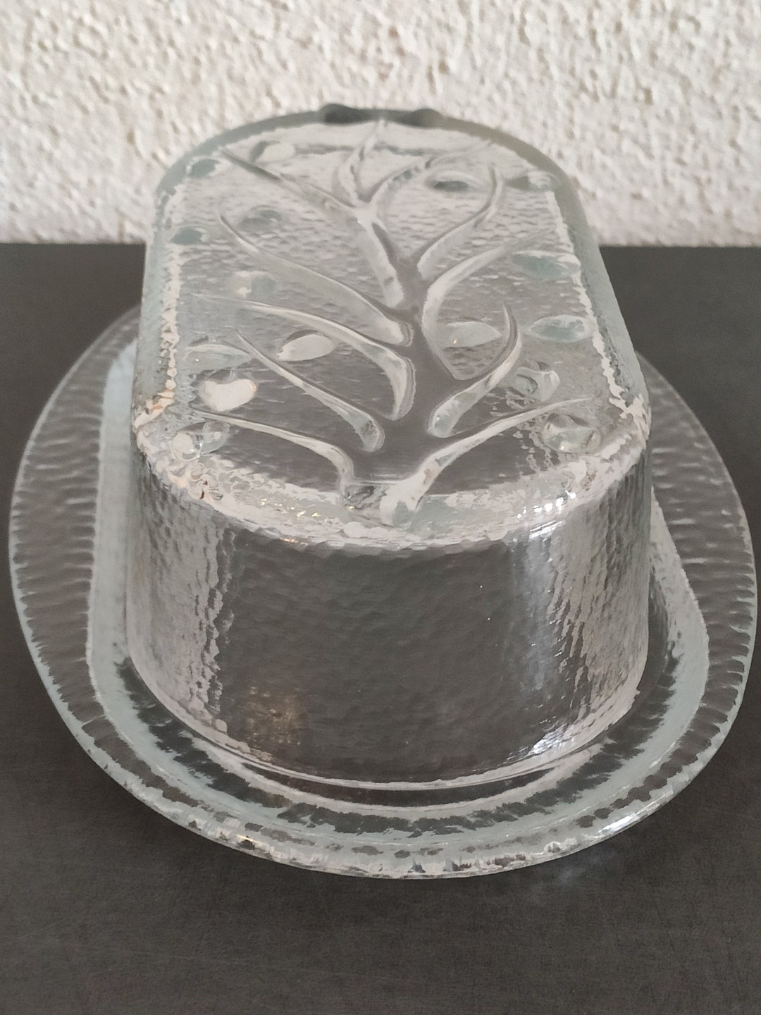 VINTAGE Butter Bell Made of Heavy Glass Tree of Life - Etsy UK