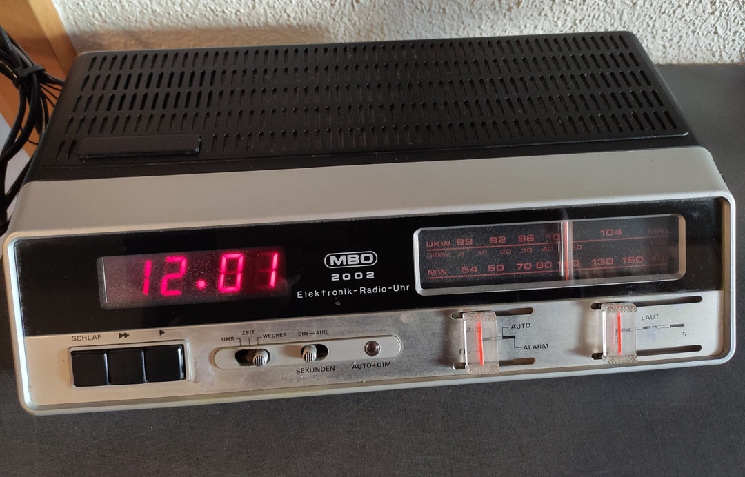 VINTAGE Space Electronic Radio Clock MBO 2002 With Function - Etsy