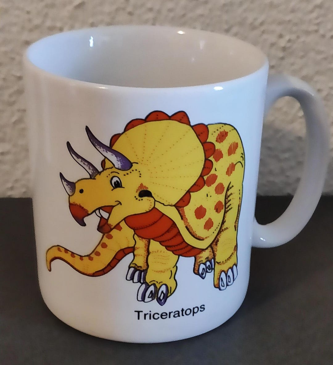 Vintage John Tams Coffee Cup/mug, Triceratops Design, Made in England ...