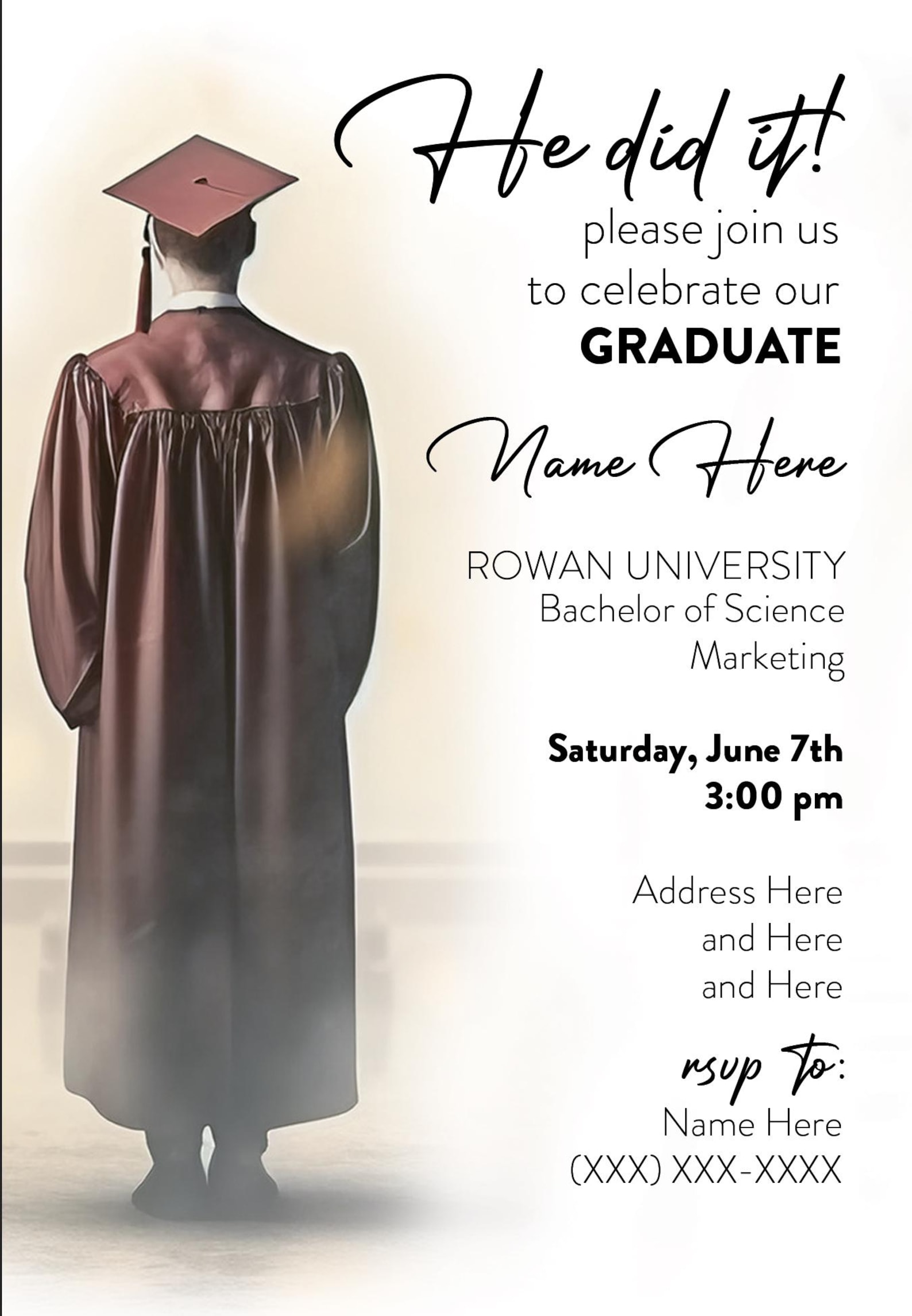 Graduation, Grad Invitations, Grad Invites, Commencement, College Grad ...