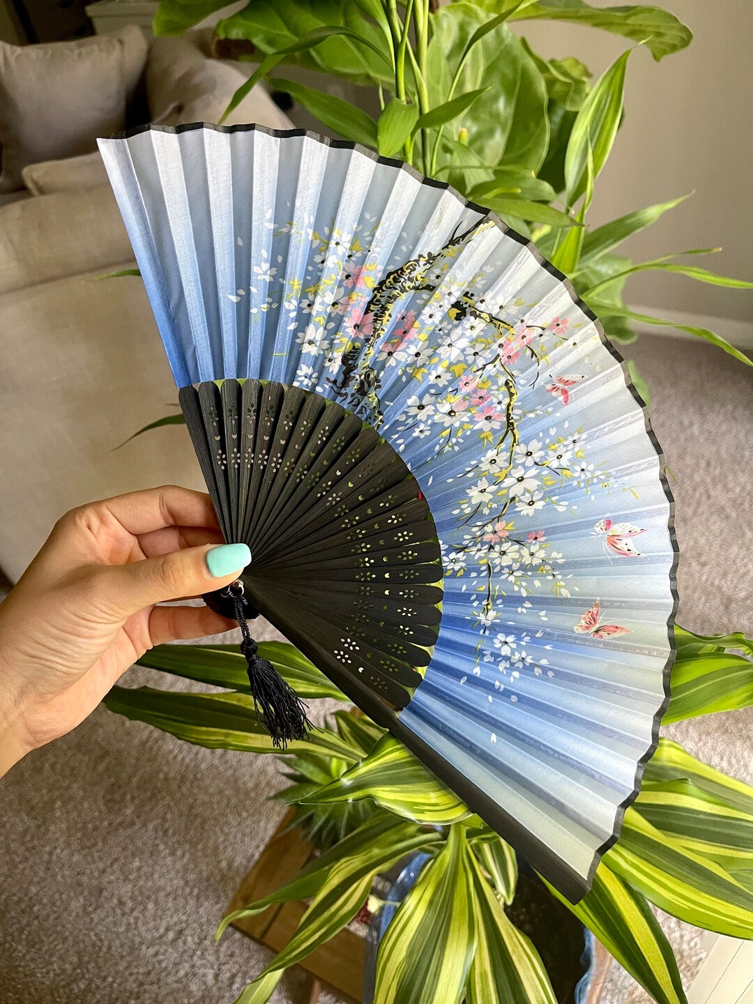 Floral Beauty Folding Hand Fan - Etsy