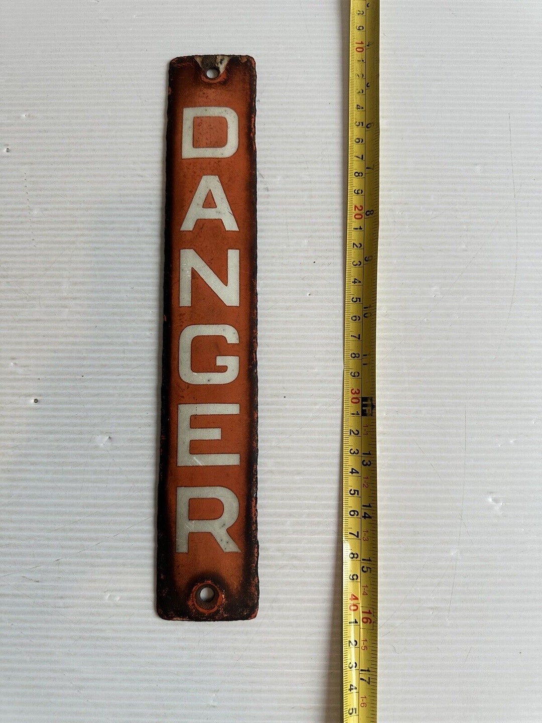 Vintage Danger Sign From A Telegraph/utility Pole - Etsy