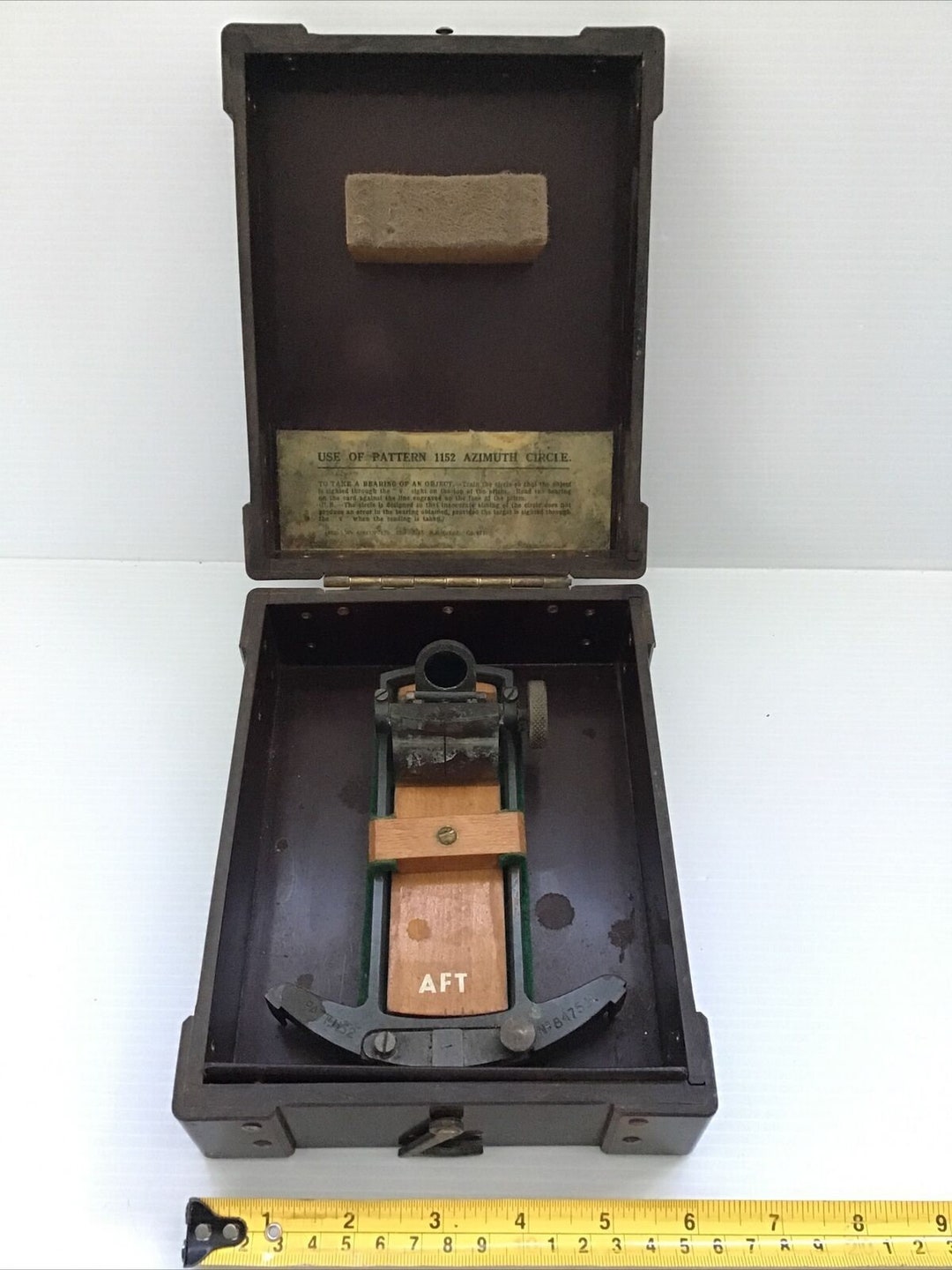 Vintage WW2 Naval/raf Pattern 1152 Azimuth Circle Tool in Bakelite and ...