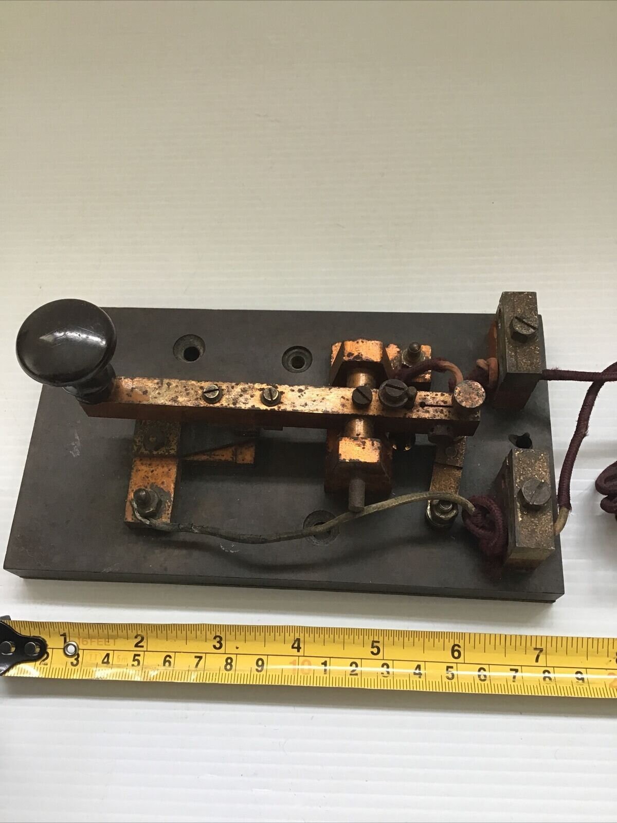 Vintage WW2 Metal and Brass Morse Code Key/tapper With Wired Jack - Etsy