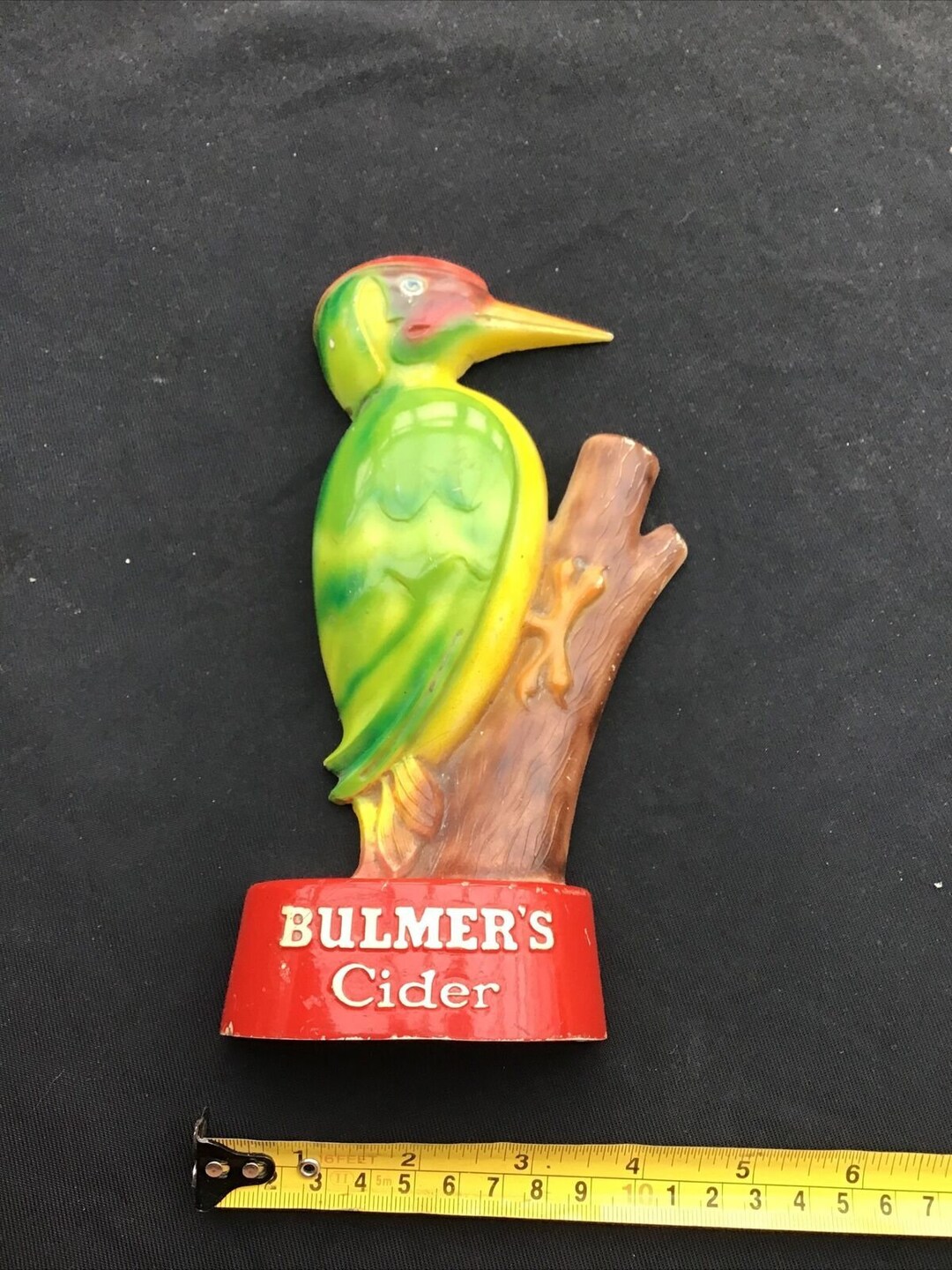 Rare Vintage Acrylic Half Figure of Bulmers Cider Woodpecker . Bar ...