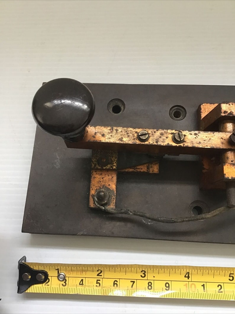 Vintage WW2 Metal and Brass Morse Code Key/tapper With Wired Jack - Etsy