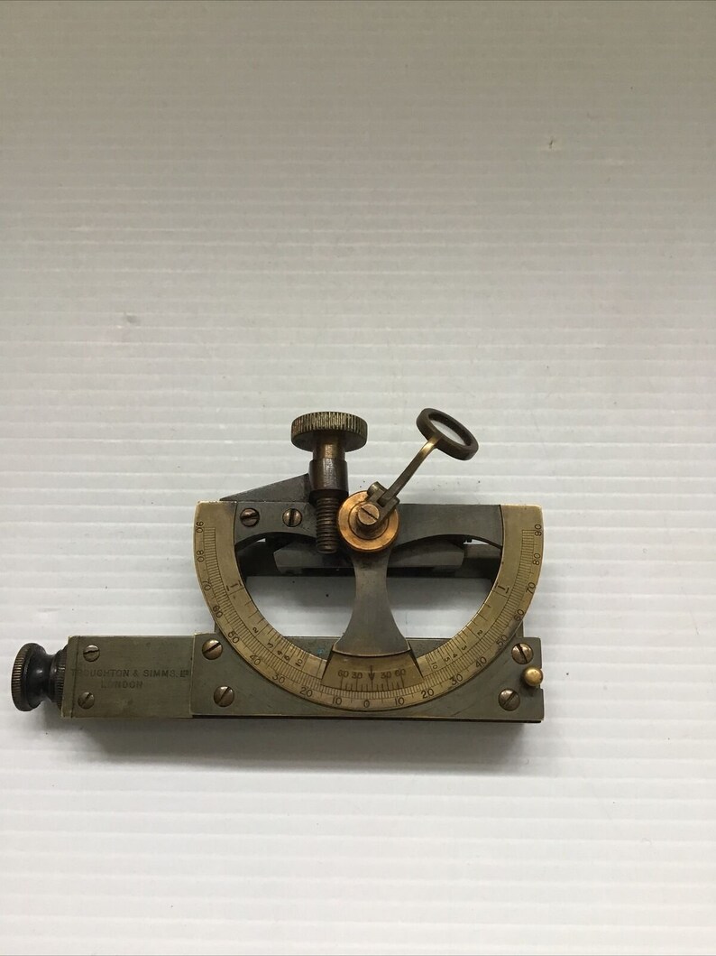 Vintage WW1 Clinometer in Leather Case With Strap 1917 Troughton and ...