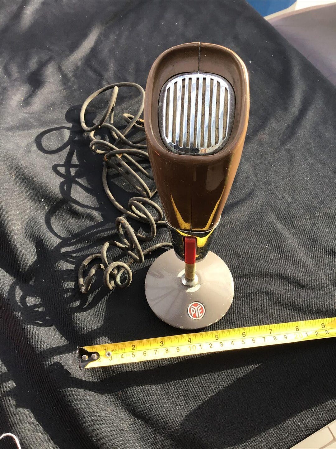 Vintage Original Pye Tulip Ptc 4001 Desk Top Brown and Chrome ...