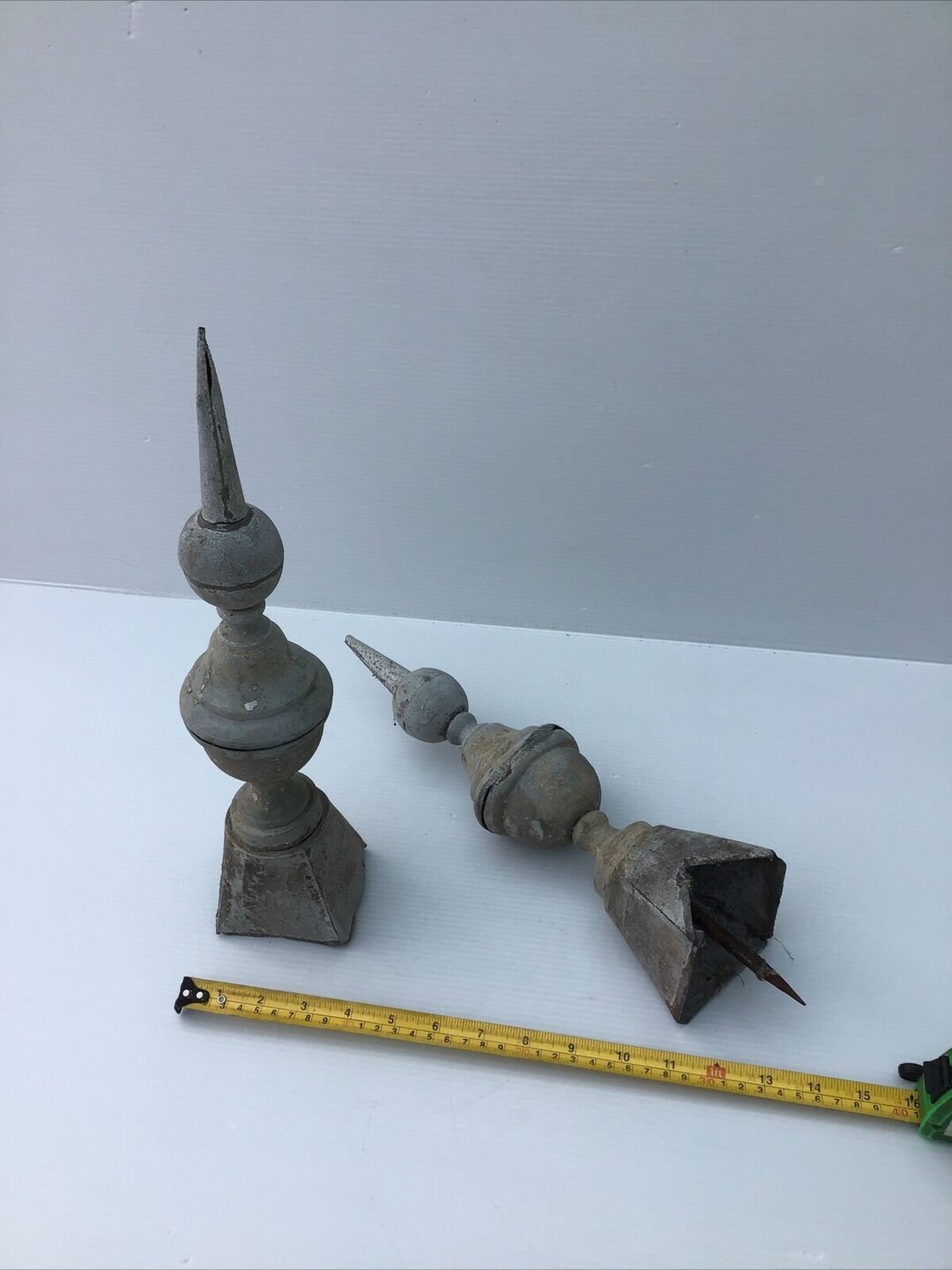 Vintage Pair of French Small Metal Roof Finials - Etsy