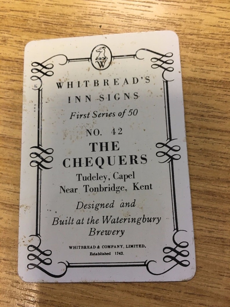 Vintage Whitbread Inn Sign the Chequers First Series Metal - Etsy UK
