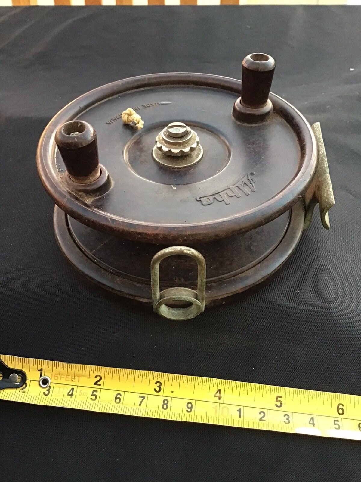 Vintage Brown Bakelite Alpha Fishing Reel Made in Australia - Etsy